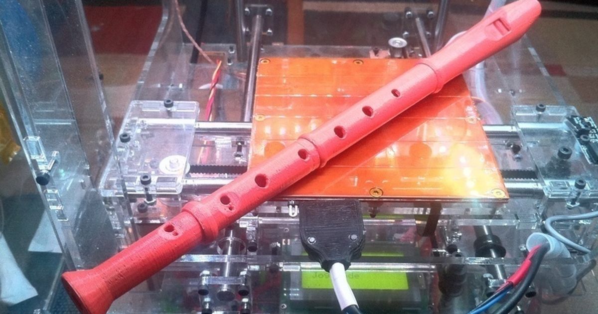 3D printed recorder musical instrument by 3D Printing Professor ...