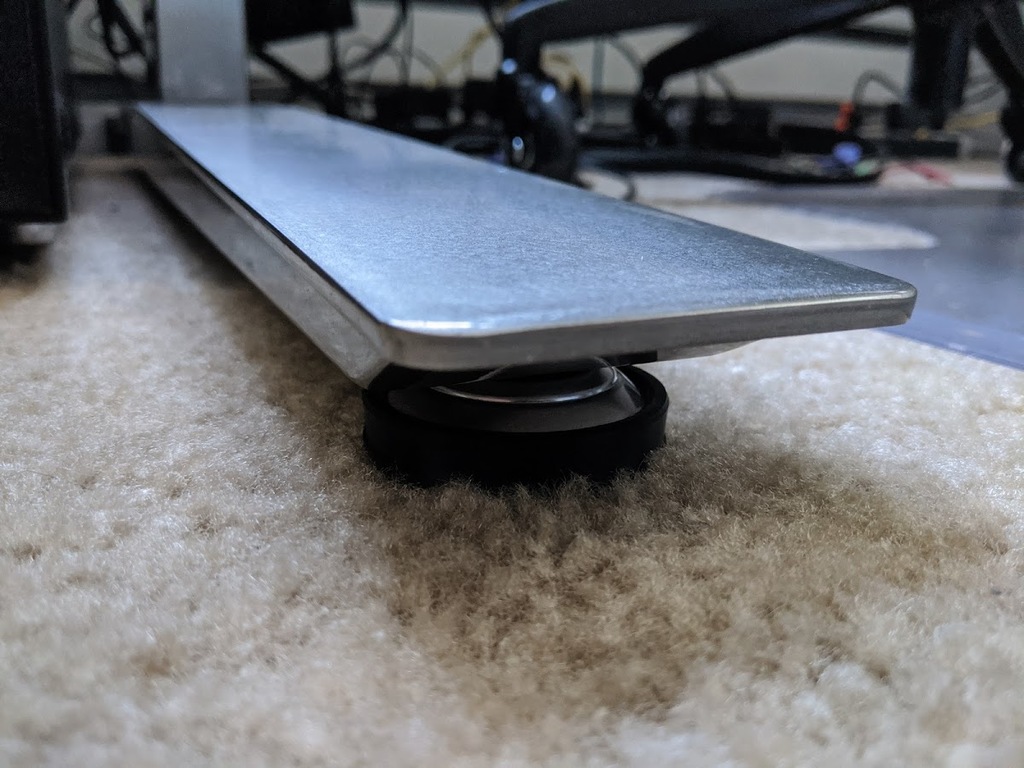 Fully Jarvis Standing Desk Stabilizing Spiked Carpet Feet by Eric ...