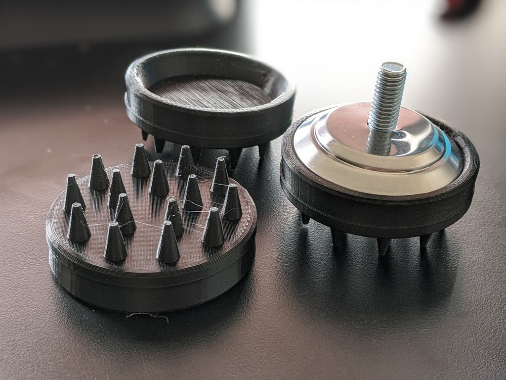 Fully Jarvis Standing Desk Stabilizing Spiked Carpet Feet by Eric ...