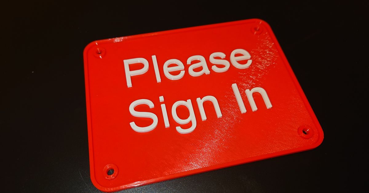 Please Sign In by RiotOne | Download free STL model | Printables.com