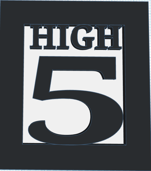 High five sign in highway style by Landon Davis | Download free STL ...