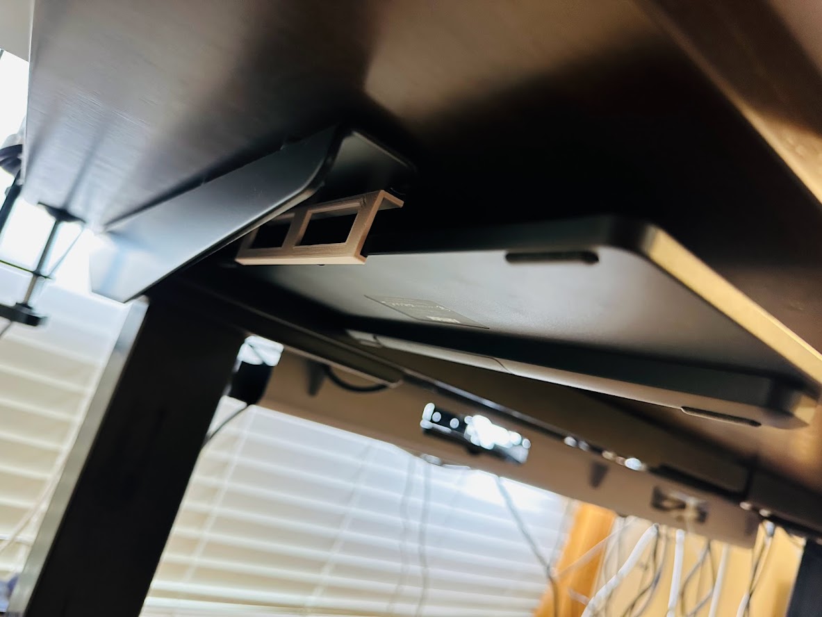 Simple underdesk keyboard holder by jericho | Download free STL model ...