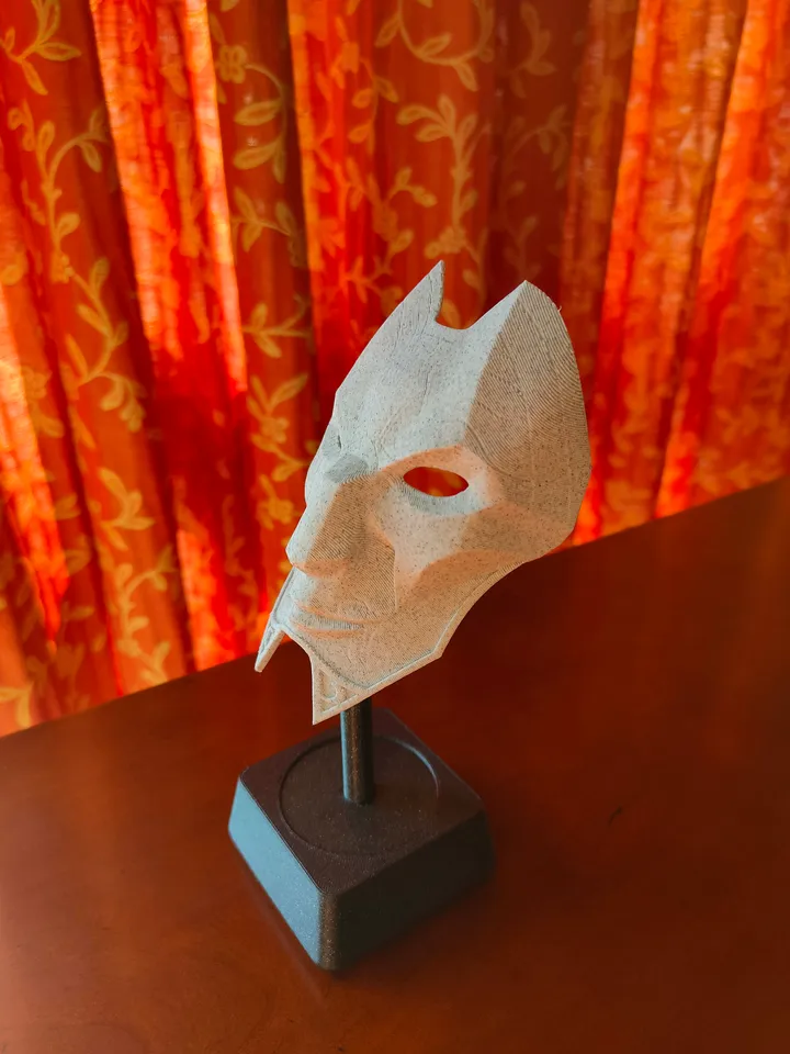 Jhin's Mask Desk Stand by braga3dprint | Download free STL model ...