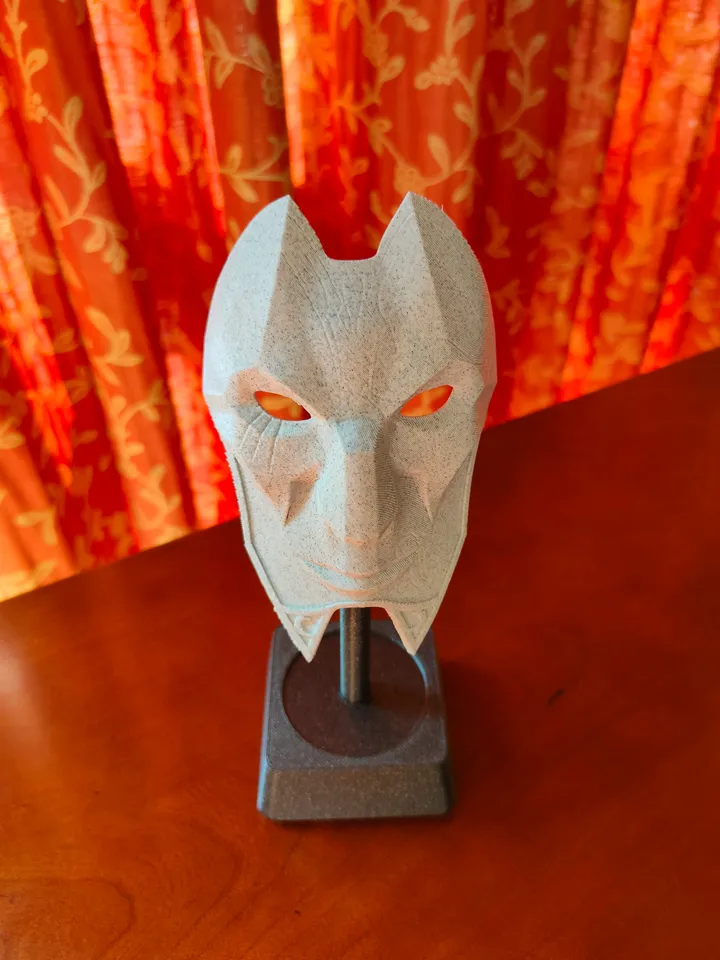 Jhin's Mask Desk Stand by braga3dprint | Download free STL model ...