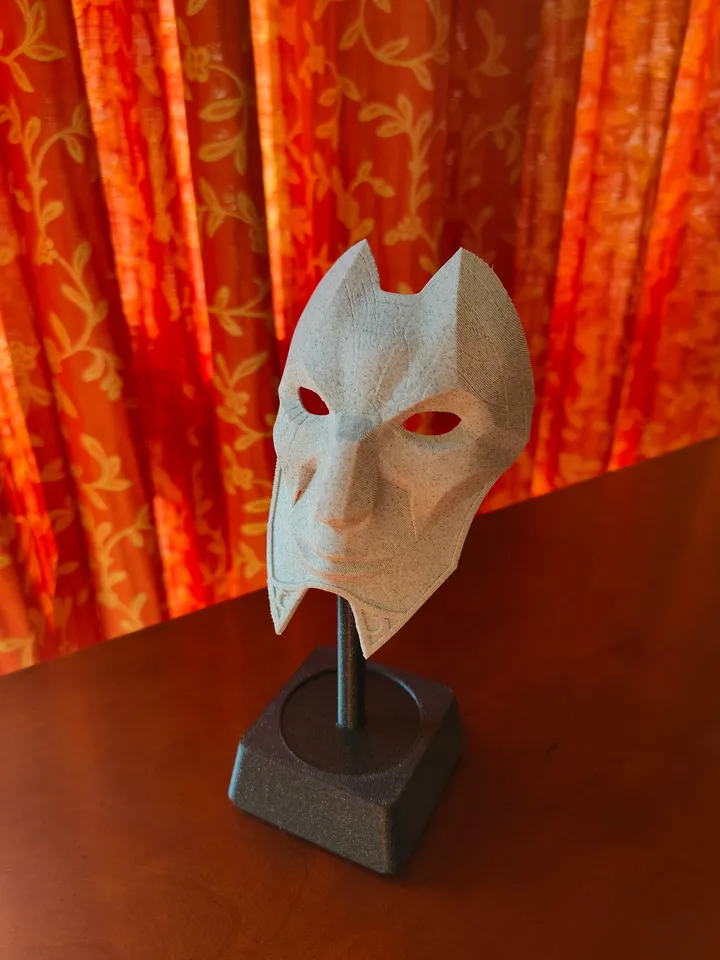 Jhin's Mask Desk Stand by braga3dprint | Download free STL model ...