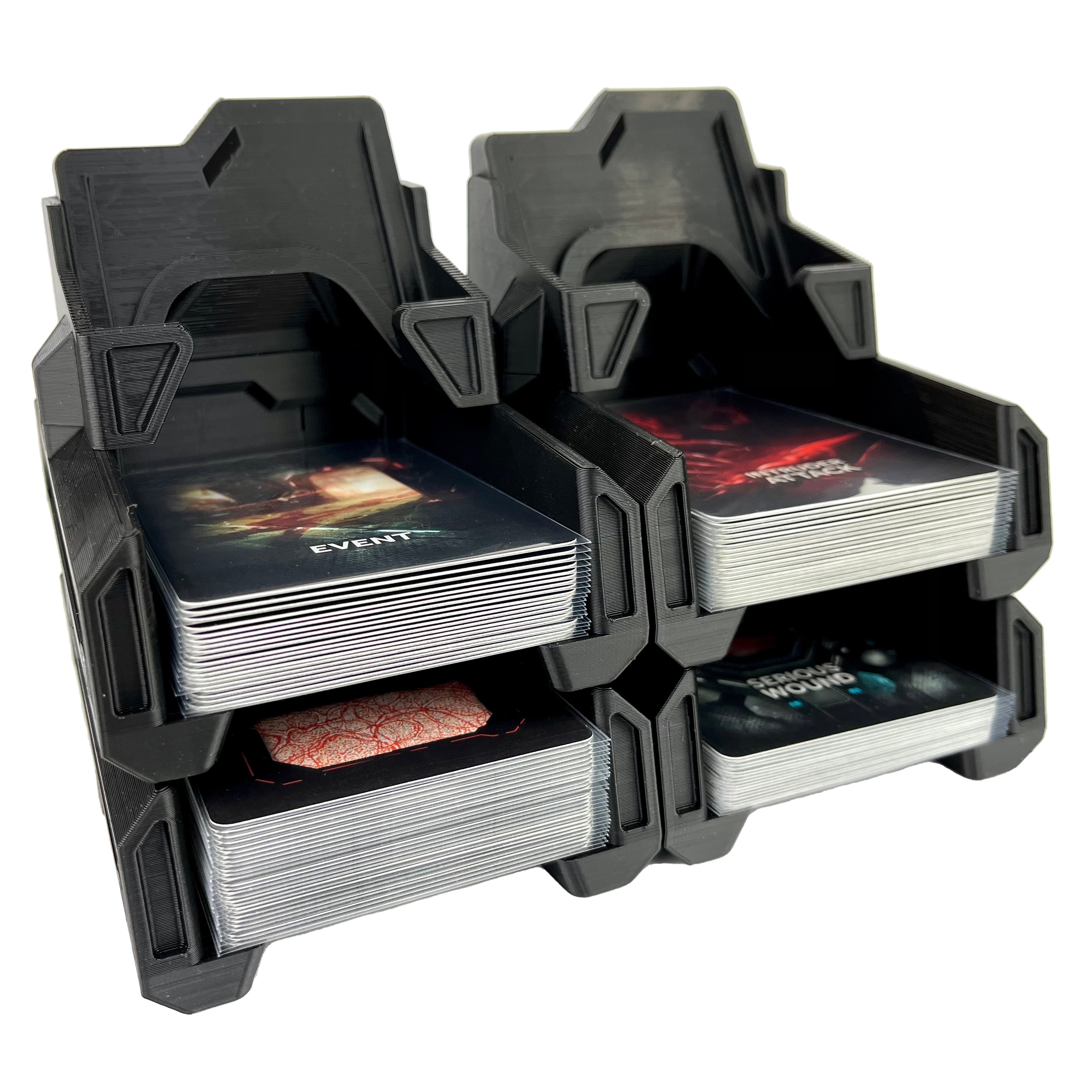 Sci-fi (Mk.I) Card Deck Tray System by newHamr | Download free STL ...
