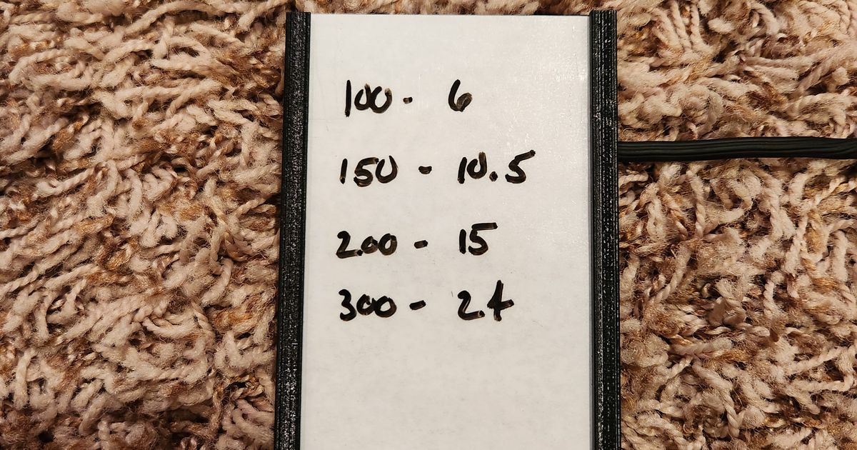 Data/Dope Card Holder for shooting by Dan | Download free STL model ...