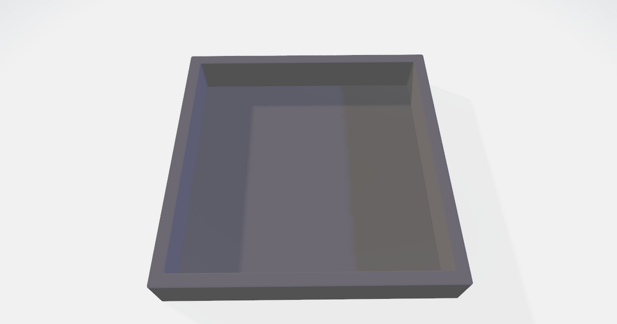 Square Tray by cSandra | Download free STL model | Printables.com