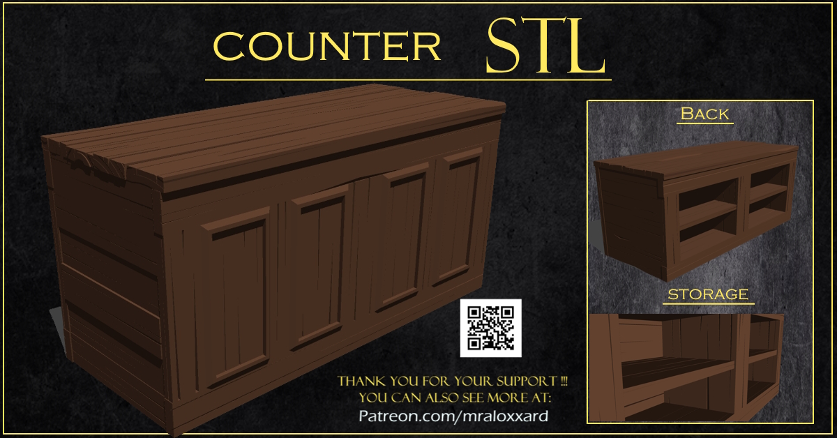 Medieval bar tavern counter par MrAloxxard | Téléchargez gratuitement un modèle STL | Printables.com