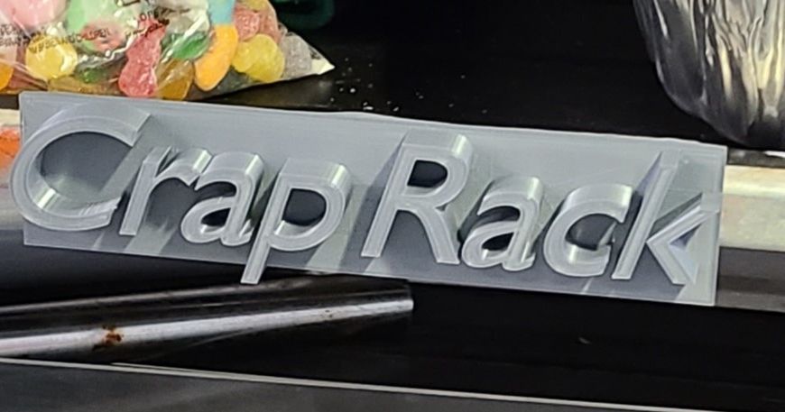 Crap Rack Label by LANCEL0T | Download free STL model | Printables.com