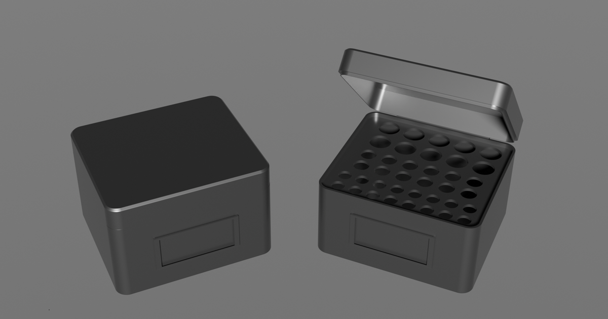 Parametric eppendor PCR tube box with lid by Jakub Věžník | Download ...