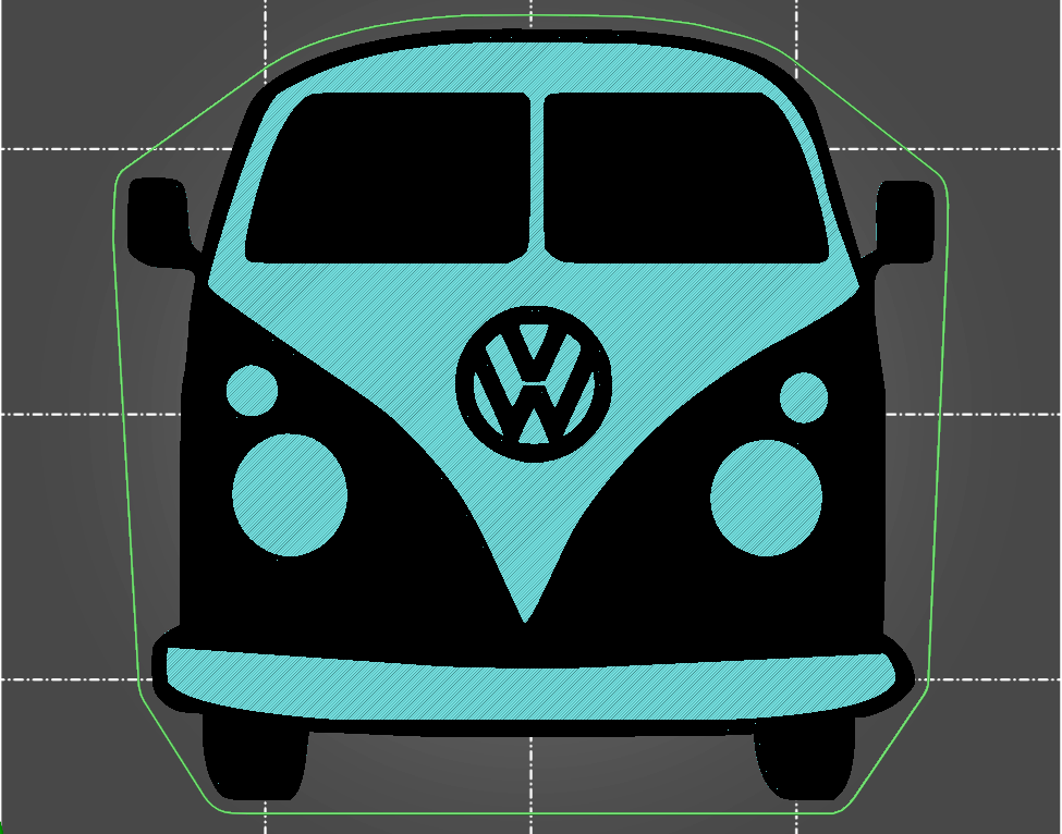 VW Bus 2 Color by Triple G Workshop | Download free STL model ...