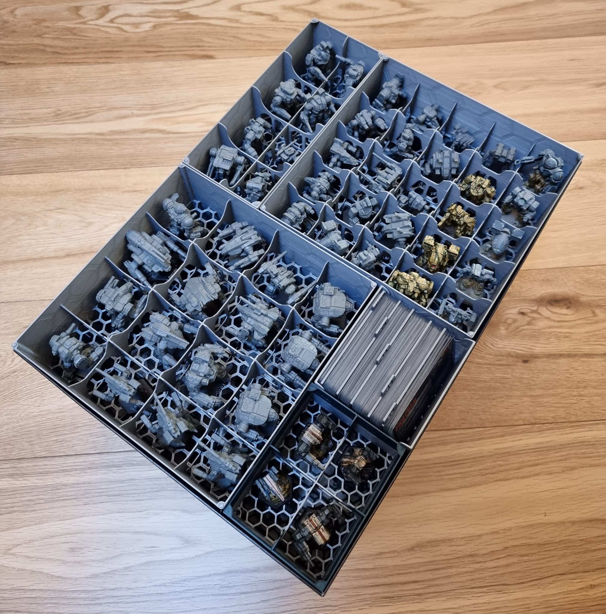 Battletech stackable miniature storage tray 5x5 regular size by smtk ...