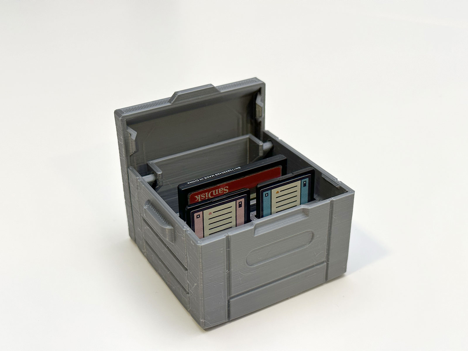 Print In Place Box for SD Cards by Adafruit | Download free STL model ...