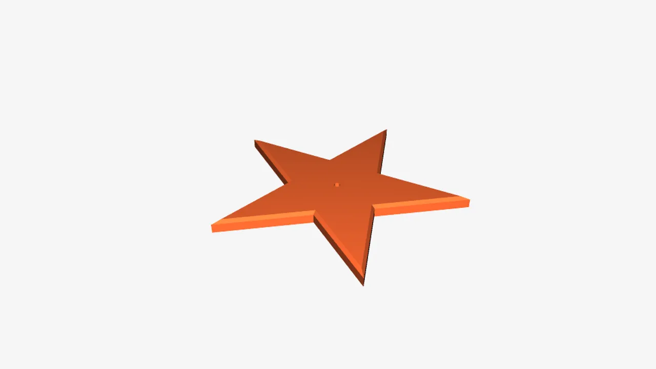 Simple Xmas Star by Andrej | Download free STL model | Printables.com