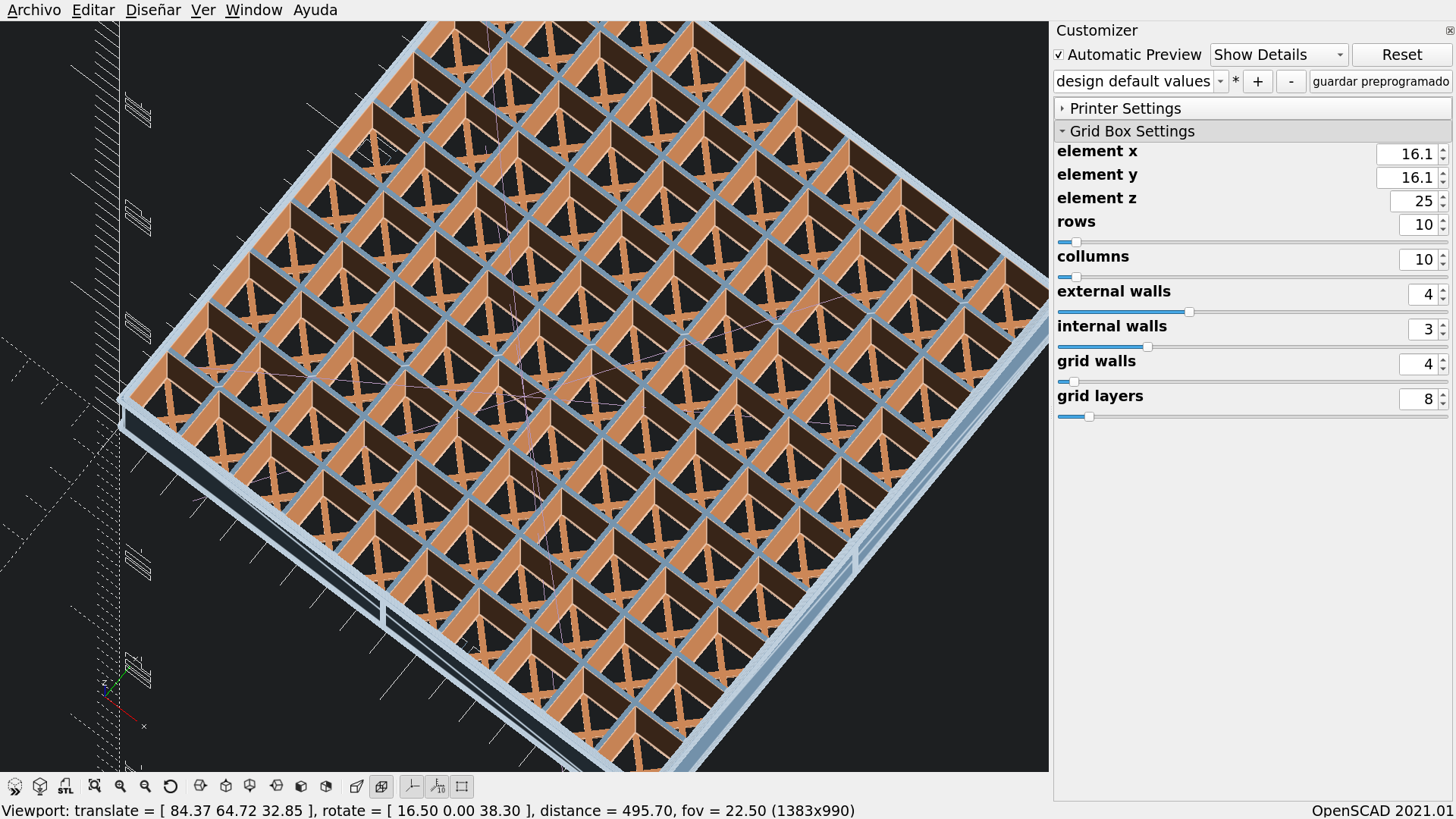 Customizable Grid Box by nasciiboy | Download free STL model ...