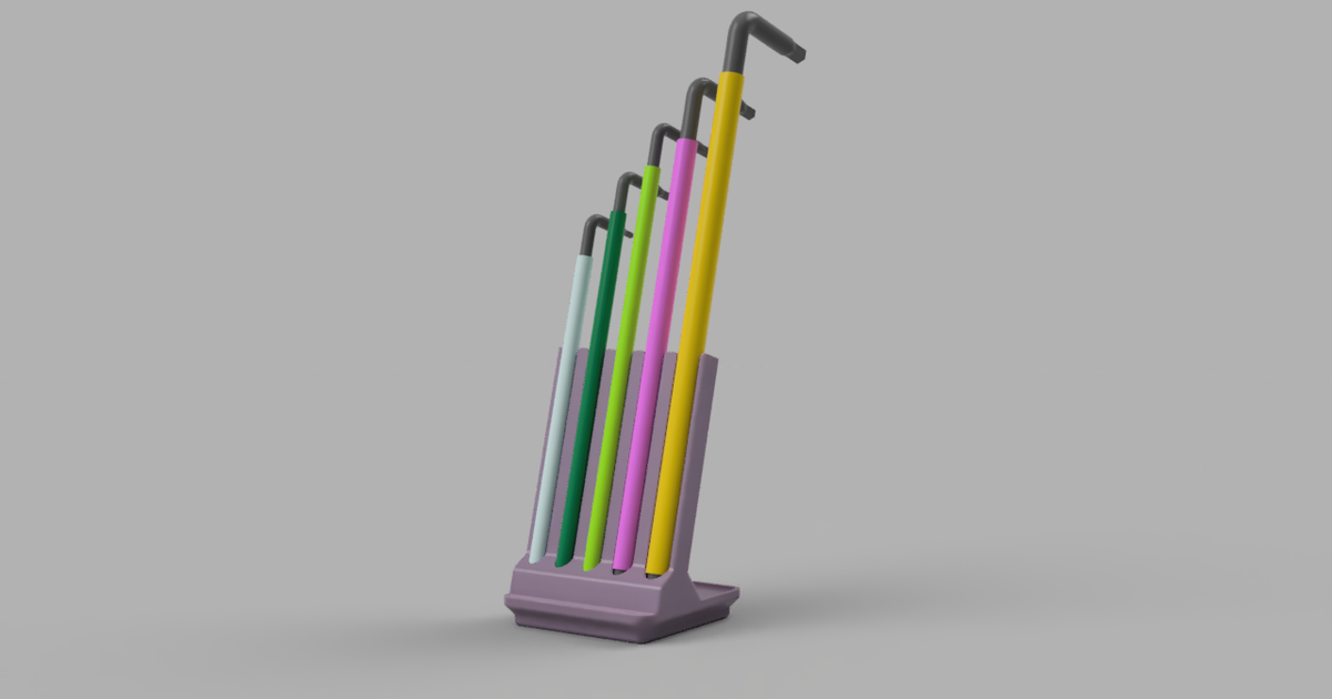 Gridfinity Wera Hex Key Holder By Alex Is Making Things Download Free