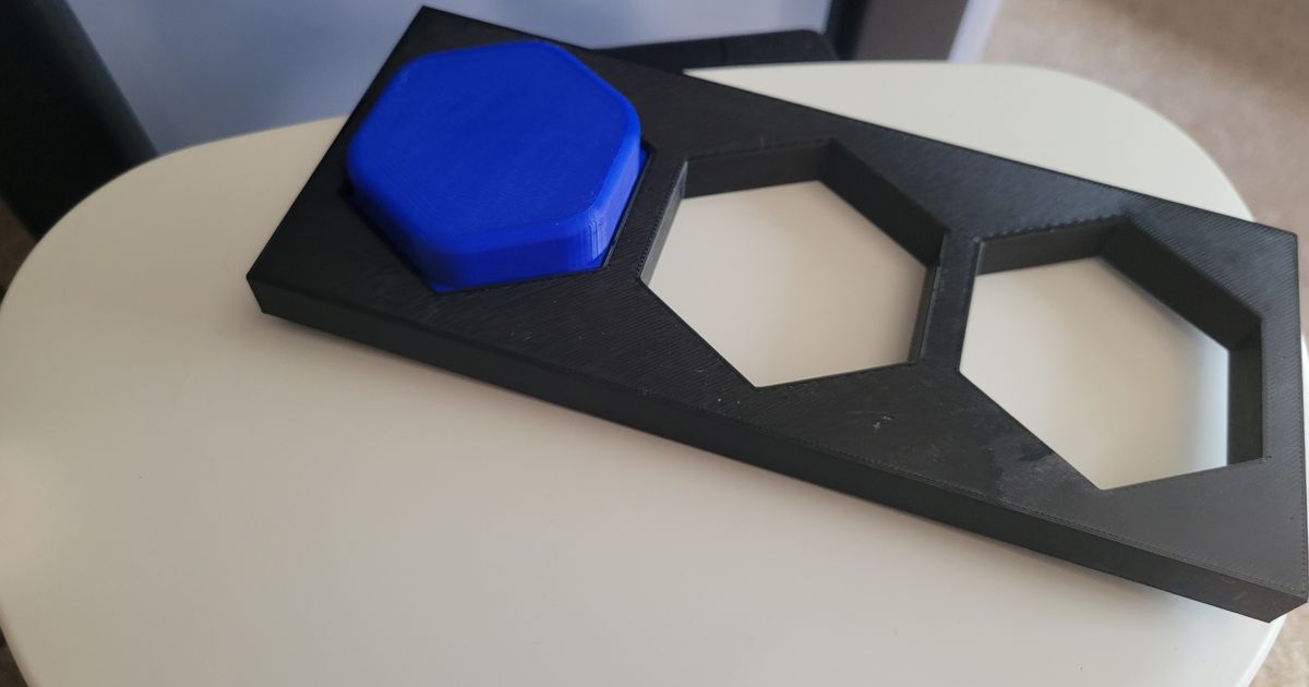 Hexagon Cluster Router Jig by Mace | Download free STL model ...