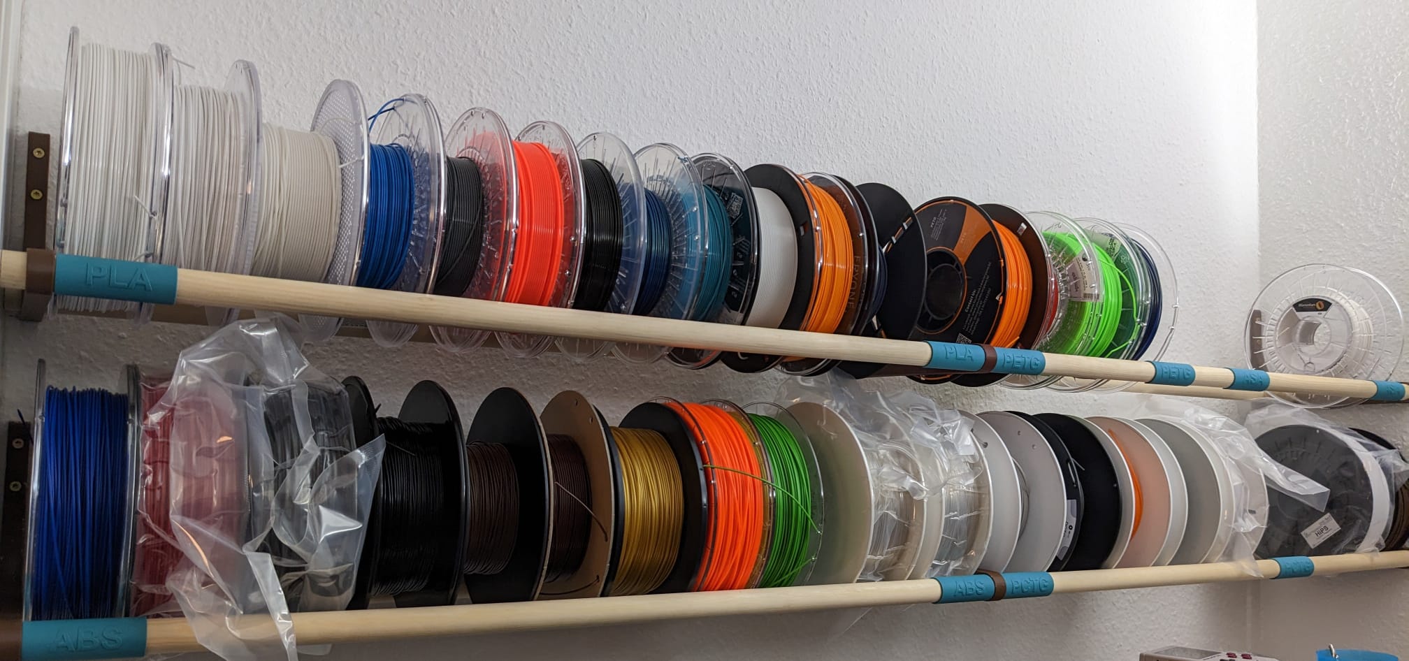 Filament Storage Rack System Label by nsane | Download free STL model ...