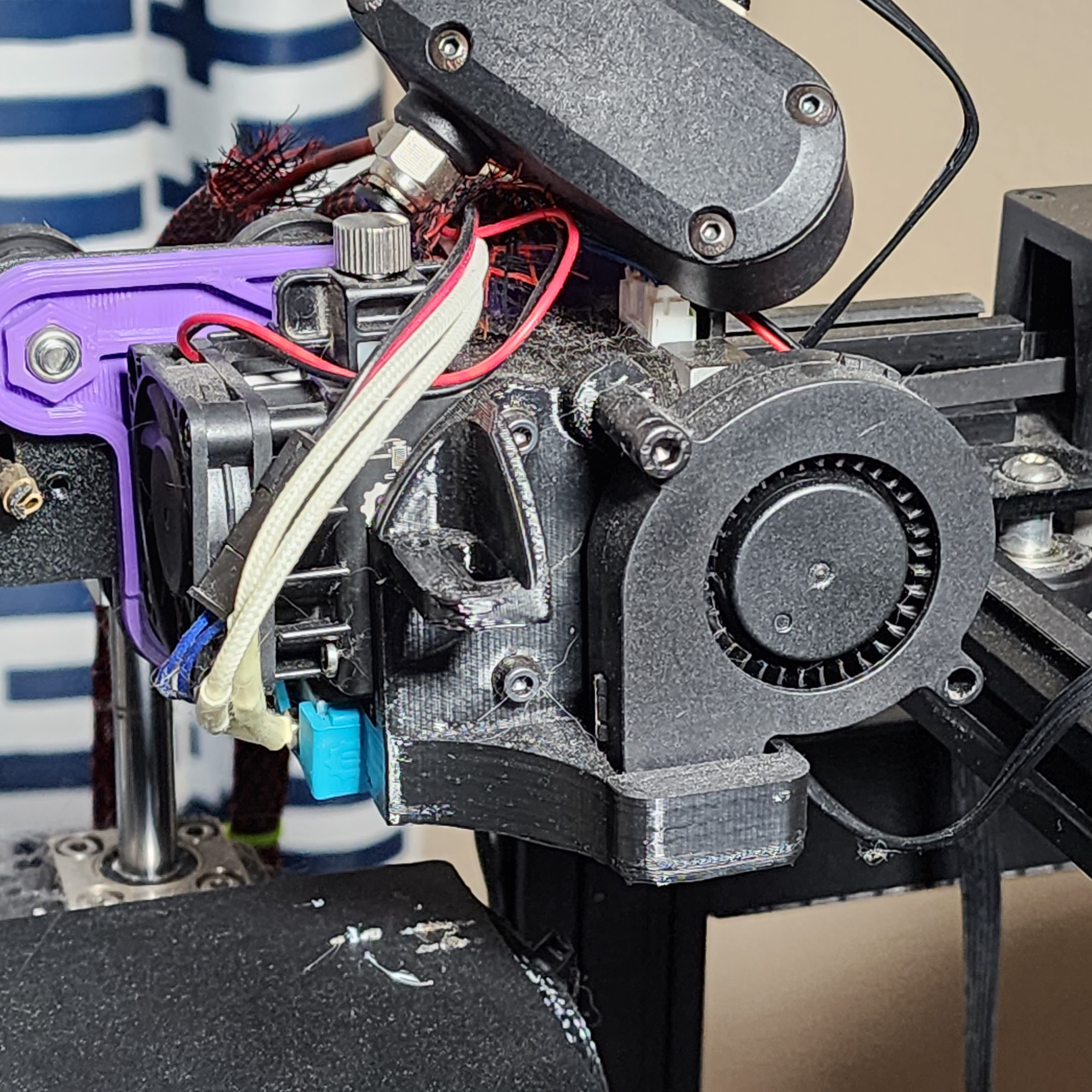 BLTouch 3.1 and Part Cooling Fan mount for E3D Hemera by JitterJaw ...