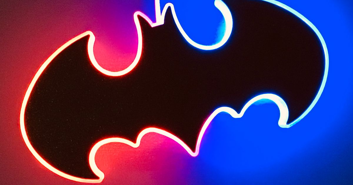 BATMAN NEOPIXEL LED SIGN by KVEL | Download free STL model | Printables.com