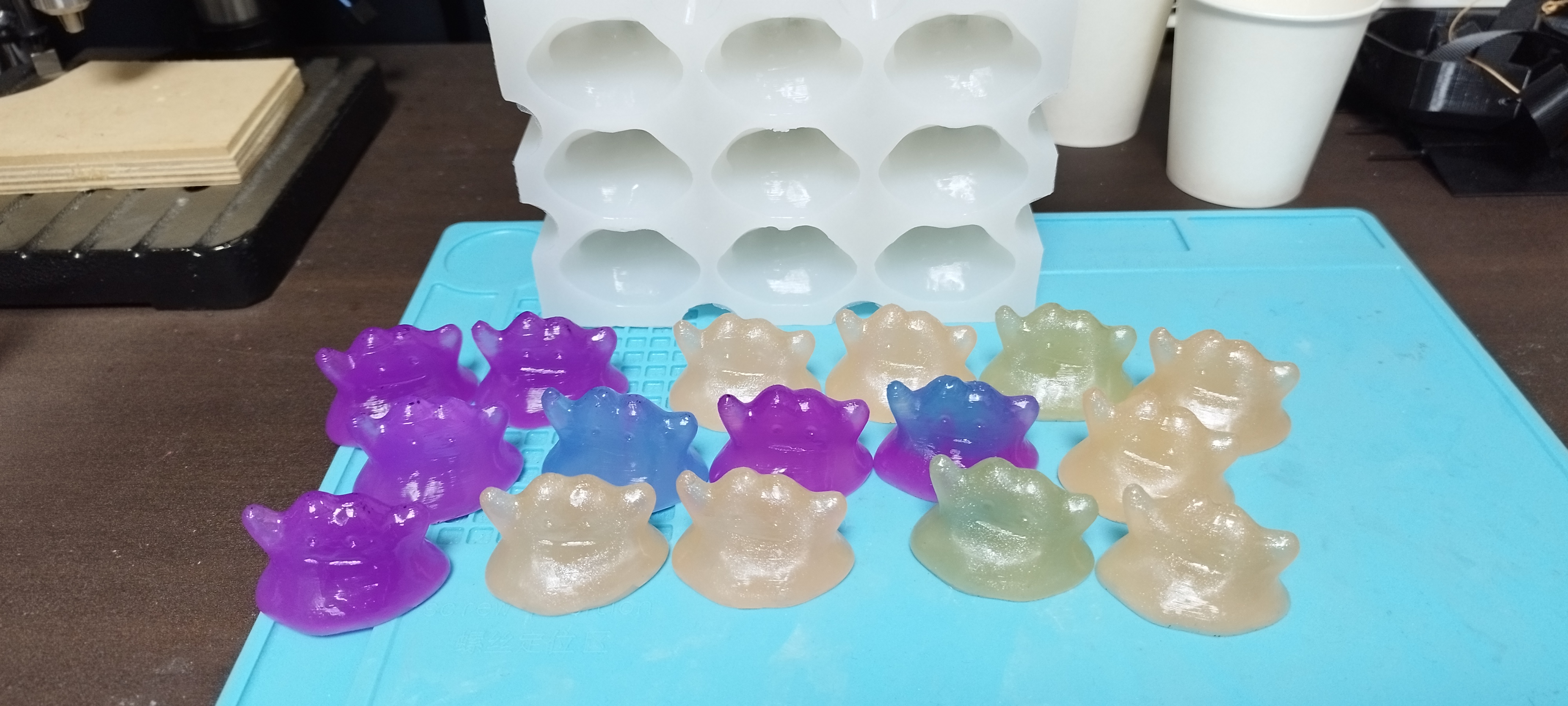 small Ditto(Pokemon) silicone batch mold by Yoshimi Koyama | Download ...