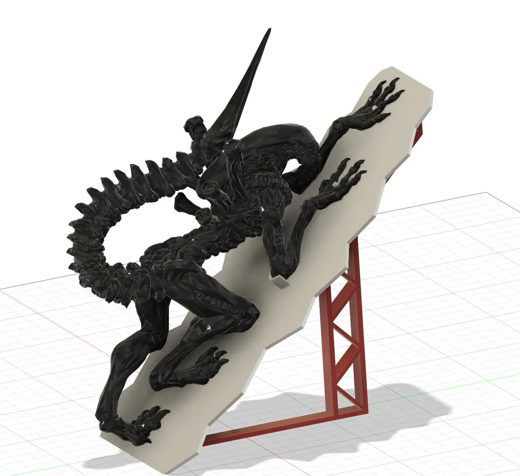 Alien Xenomorph with Ramp by Gounn | Download free STL model ...