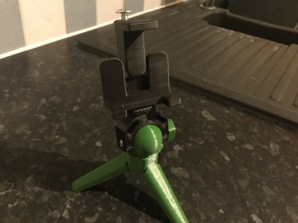Mini tripod iphone clamp mount by RealBadDad | Download free STL model ...