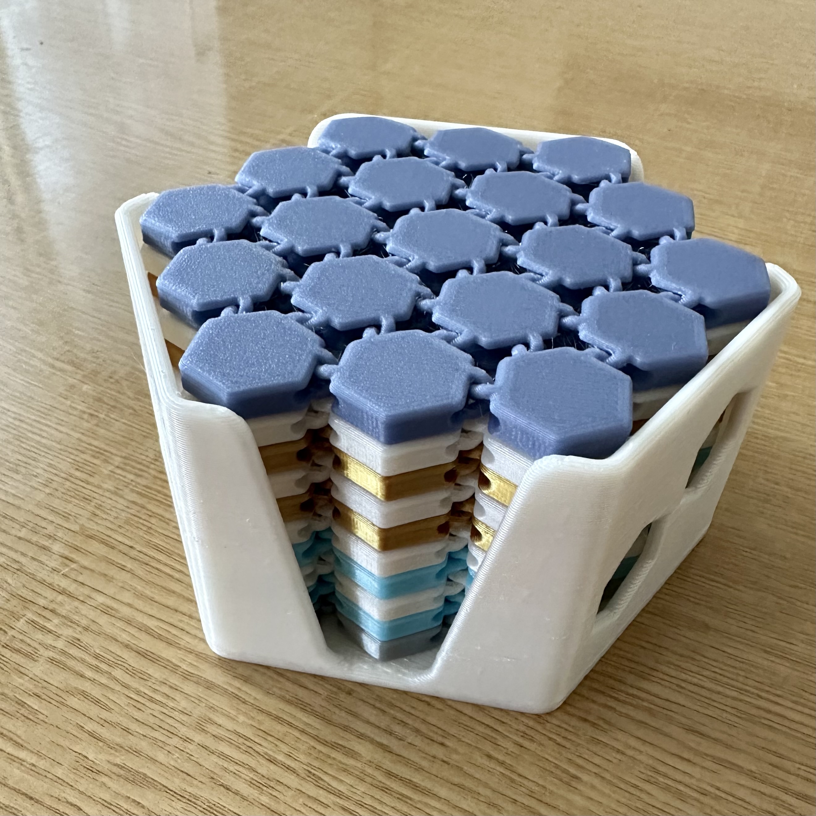 Hexagonal coasters keeper by G.design | Download free STL model ...