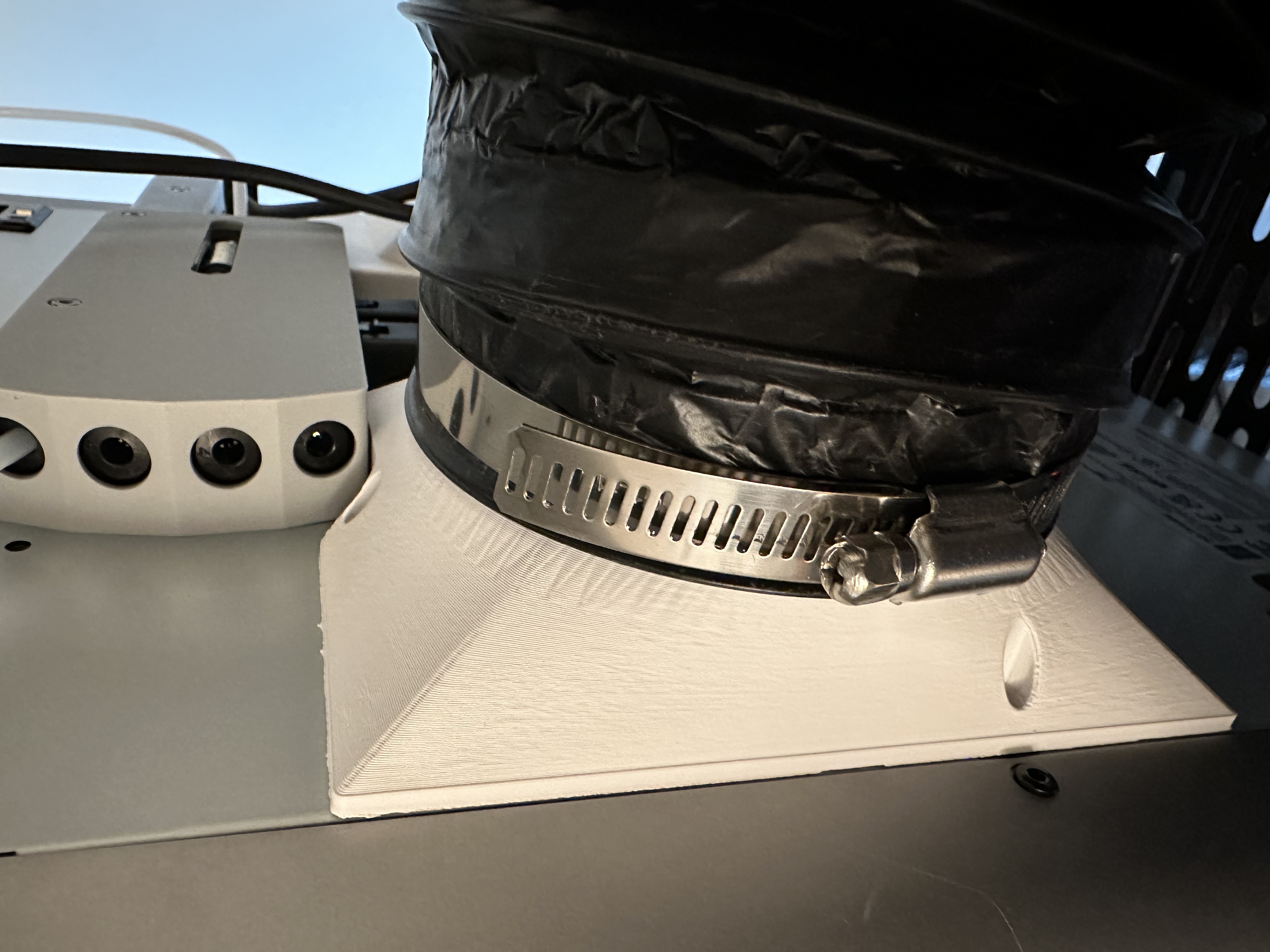 X1C 4"/100mm Straight Exhaust Vent (AMS-hub compatible) by ant ...