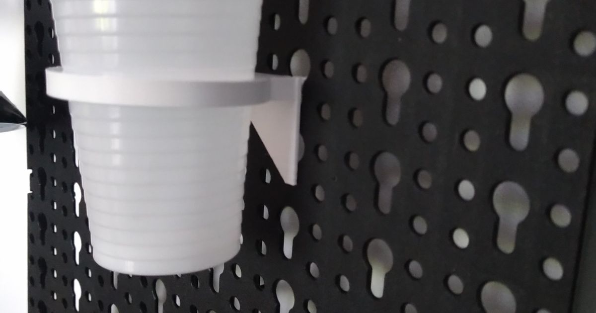 Parkside pegboard - cup holder by ZbychuM | Download free STL model ...