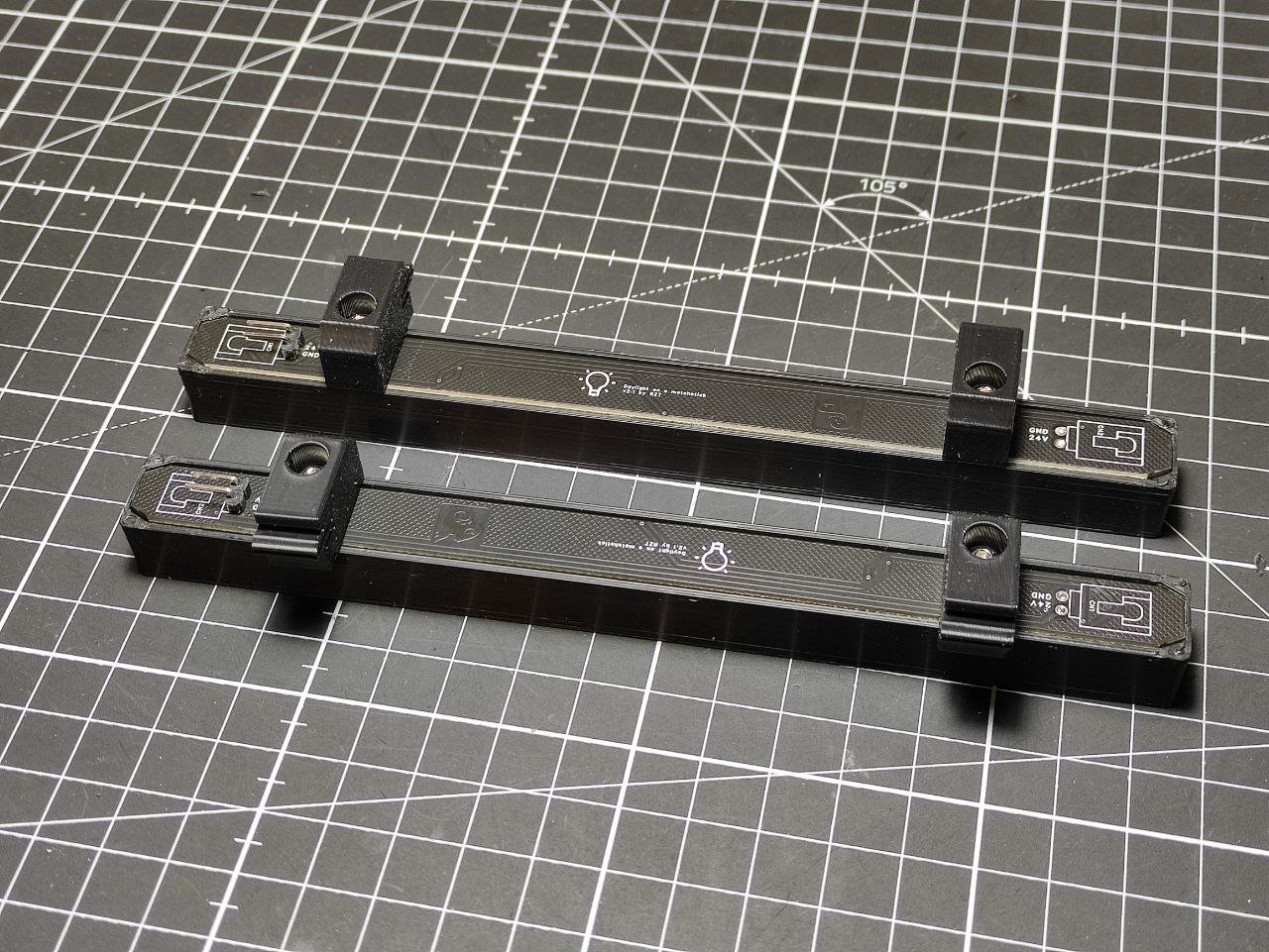 Voron 0.2 shielded LED bar for Daylight on a matchstick v2.1 by RZT by ...