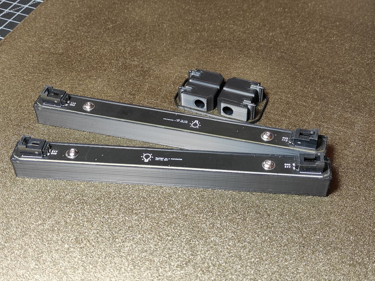 Voron 0.2 shielded LED bar for Daylight on a matchstick v2.1 by RZT by ...