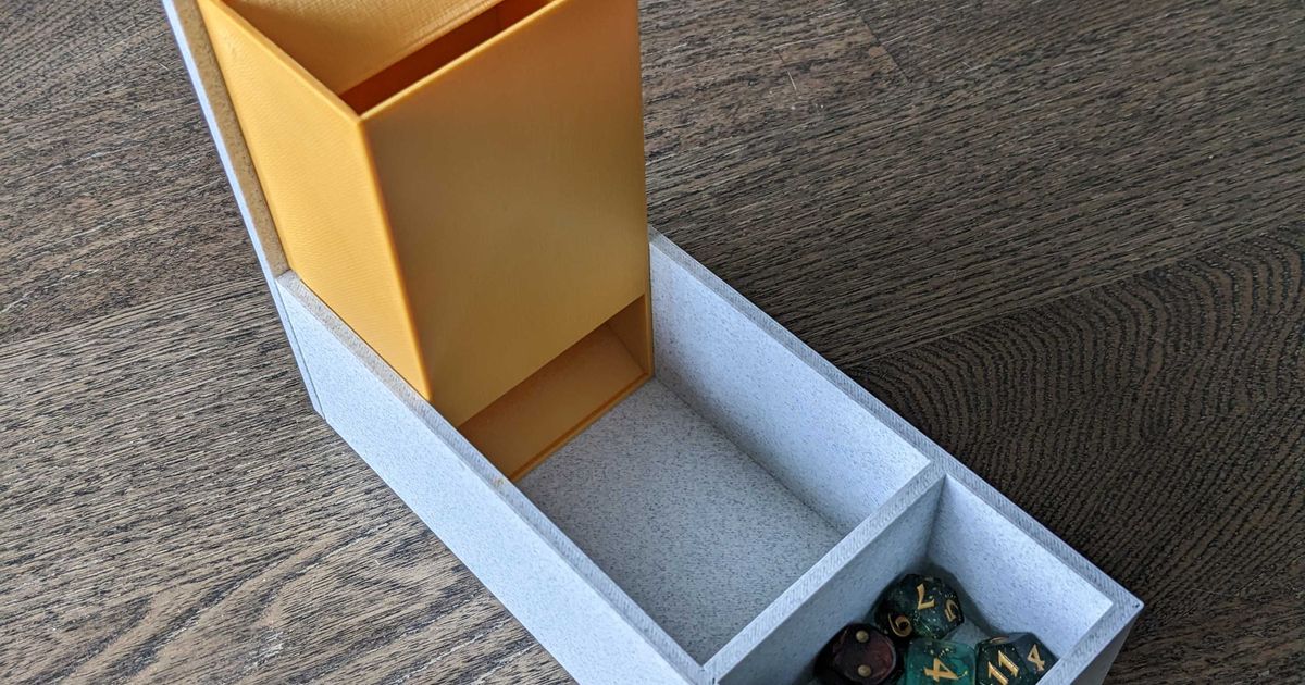 Integrated Dice Box and Tower by JBWill | Download free STL model ...