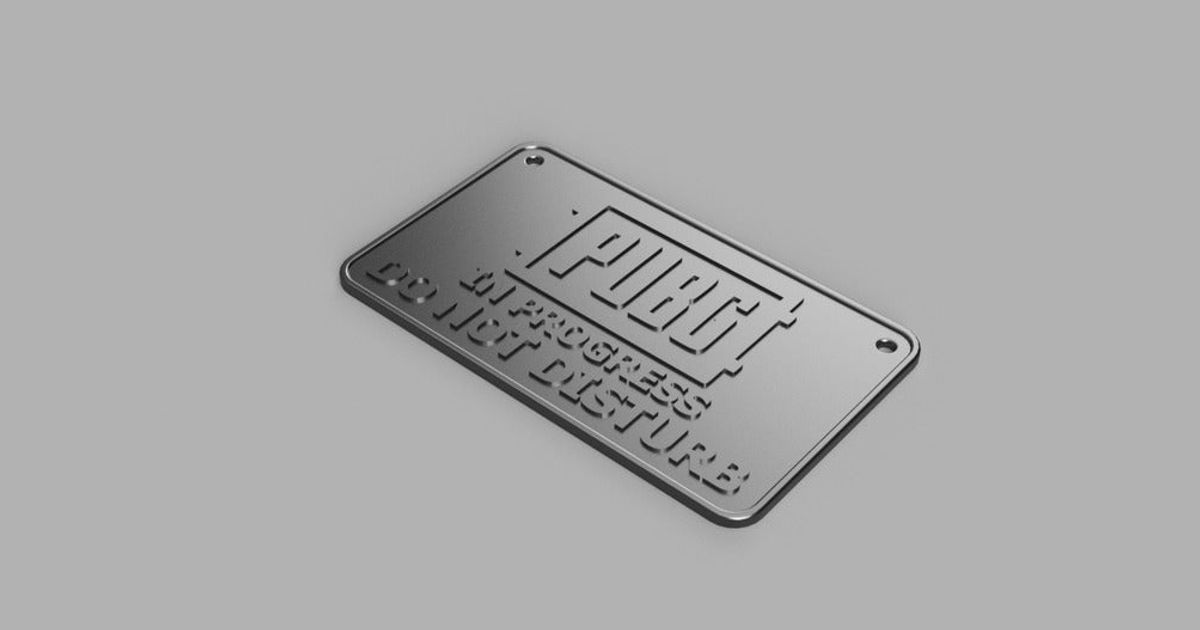 PUBG Sign by RealBadDad | Download free STL model | Printables.com