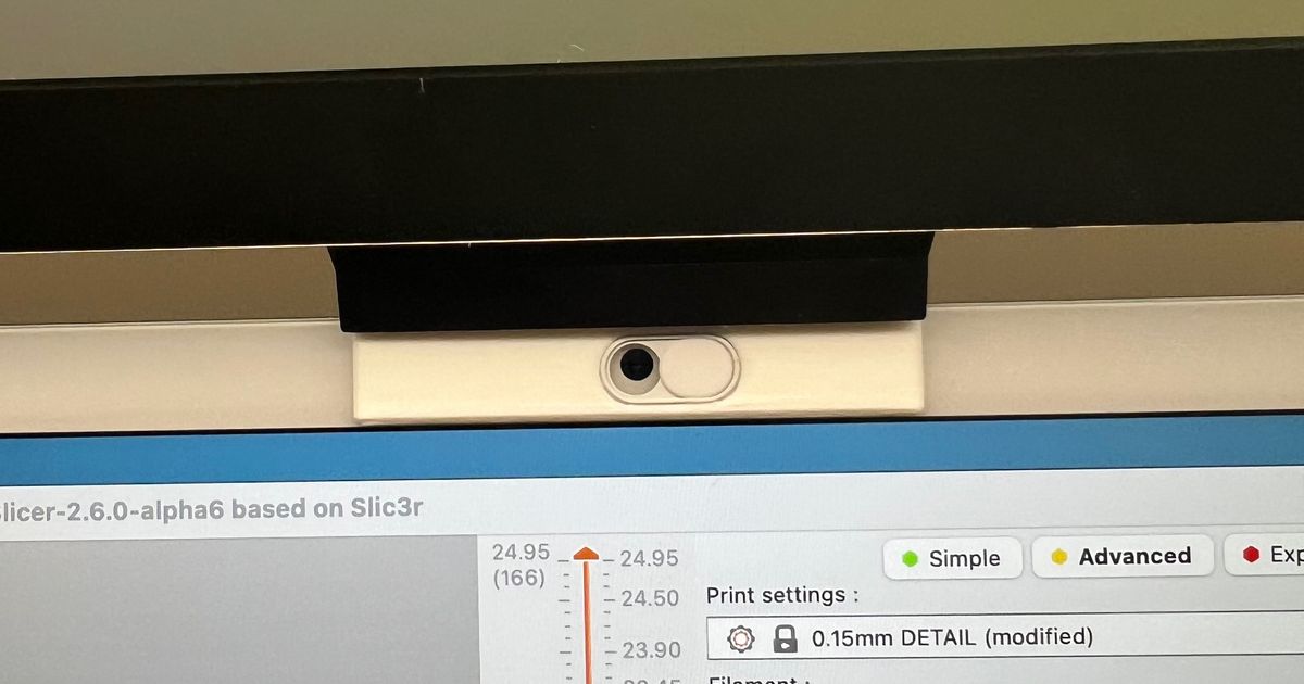 Facetime Cam Lightbar Privacy Bracket by Studio17o7 | Download free STL ...