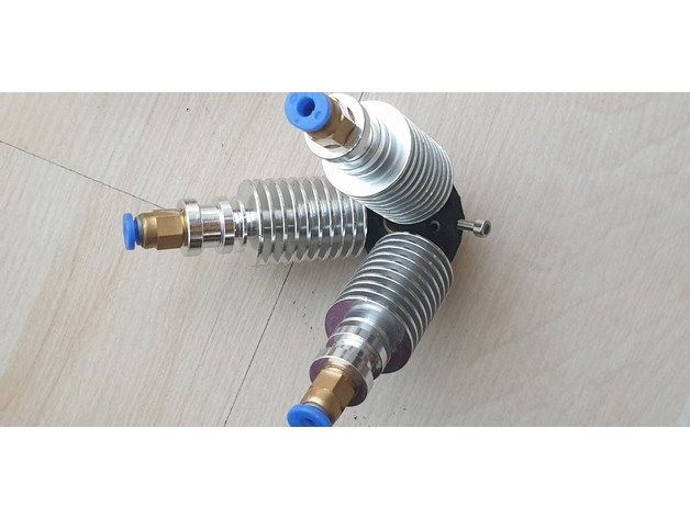 Diamond hotend 3 in 1 out Silicon Mold by Cristian Panait @ CN3D ...