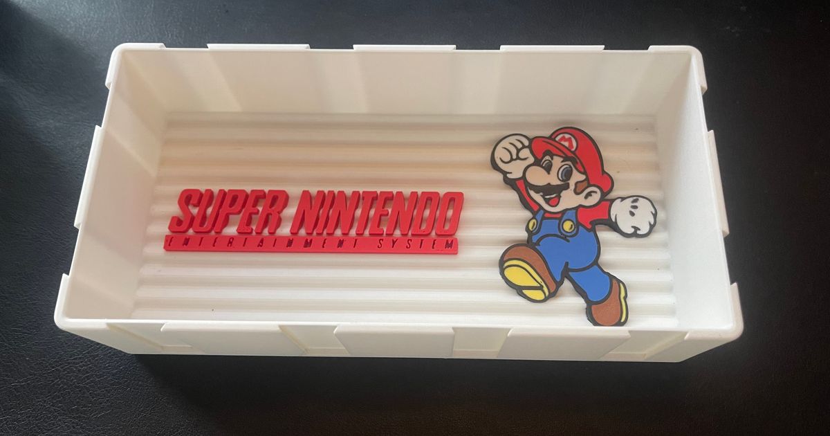 SNES controller tray by bartdesign | Download free STL model ...