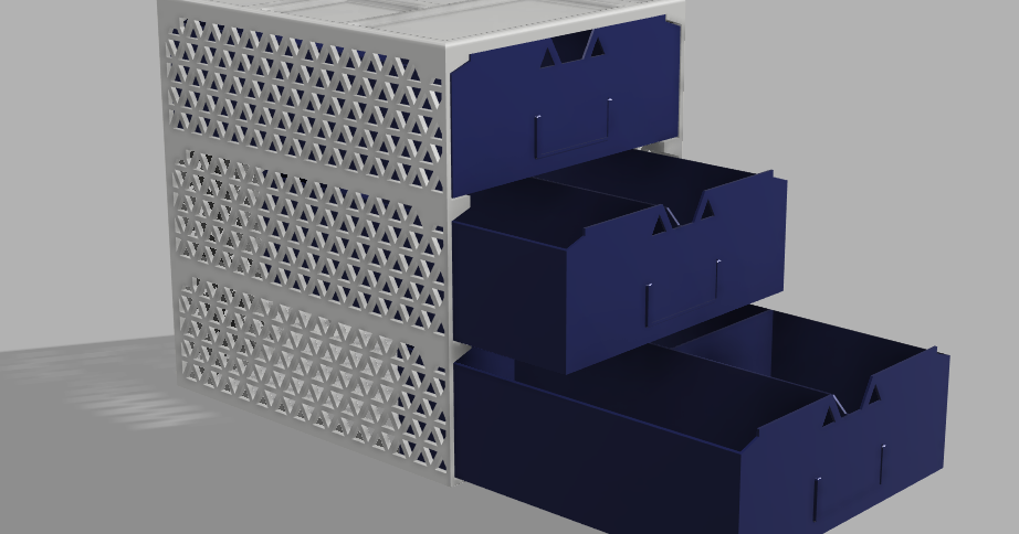 Modular Drawer triangle patern by TheMagicUnicorn | Download free STL ...