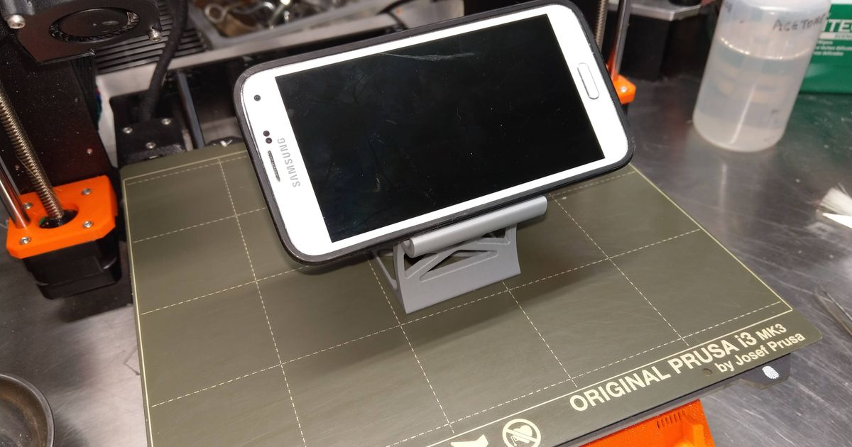 Phone Stand - Horizontal/Landscape by kaje | Download free STL model ...