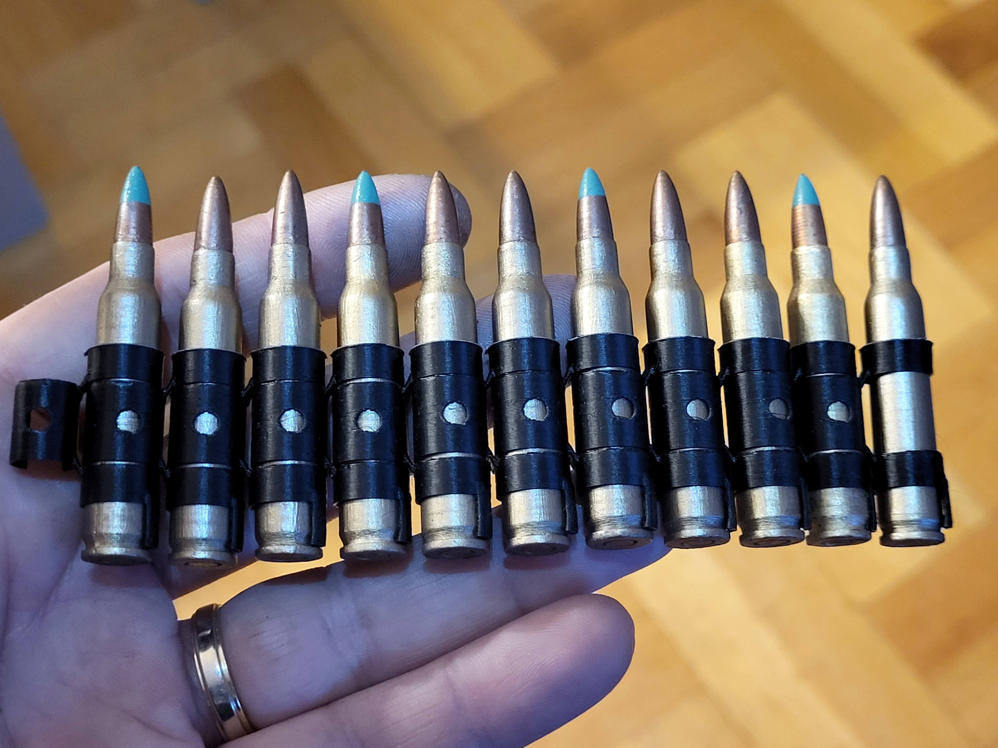 Dummy 5.56 Bullet Chain Link by jonnieZG | Download free STL model ...