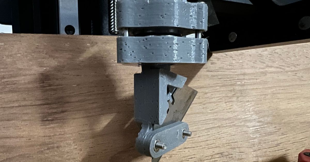 CNC Drag Knife (wider remix) by Max | Download free STL model ...