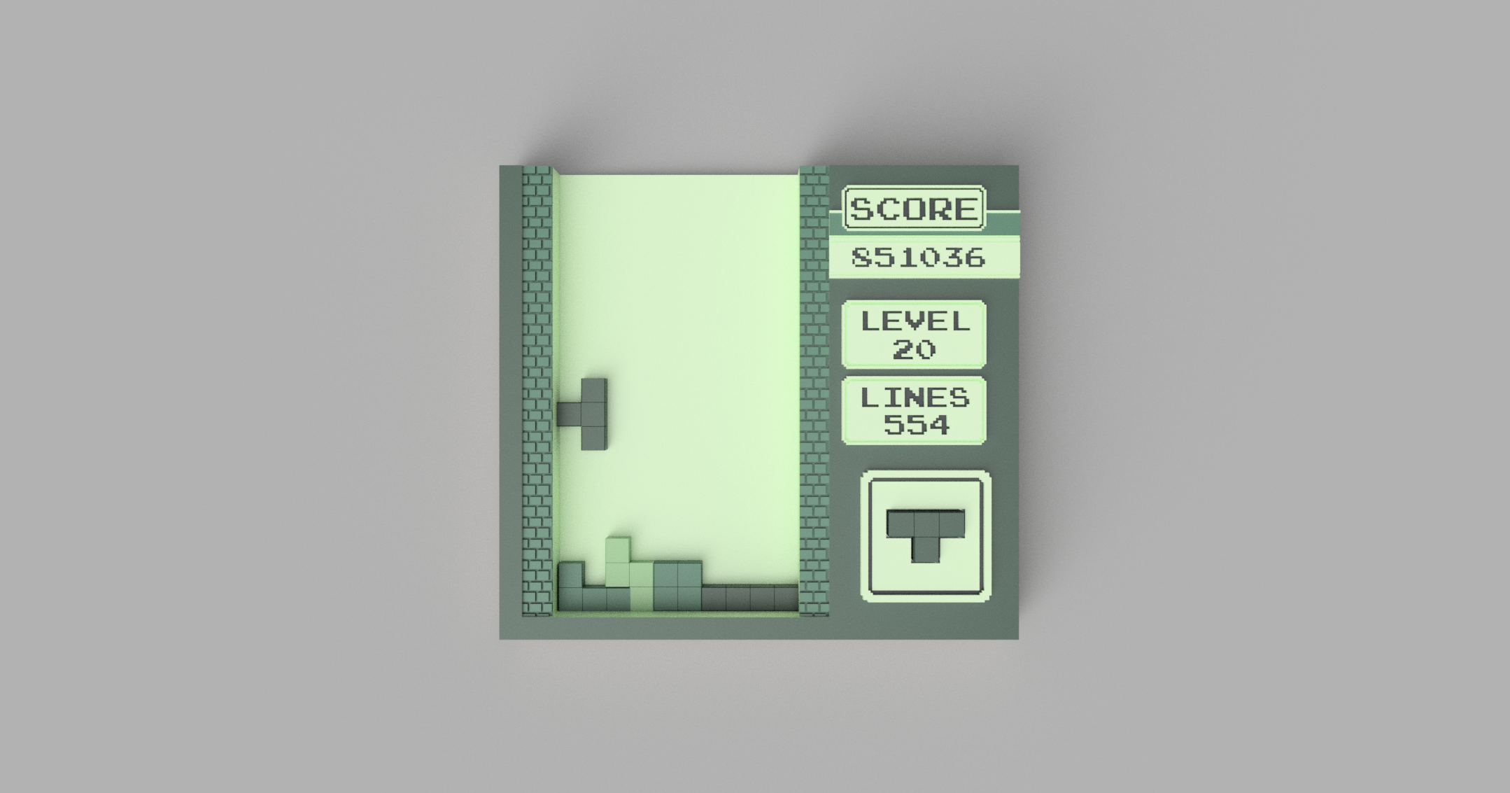 Tetris Classic Game Display by The3Dprinting | Download free STL model ...