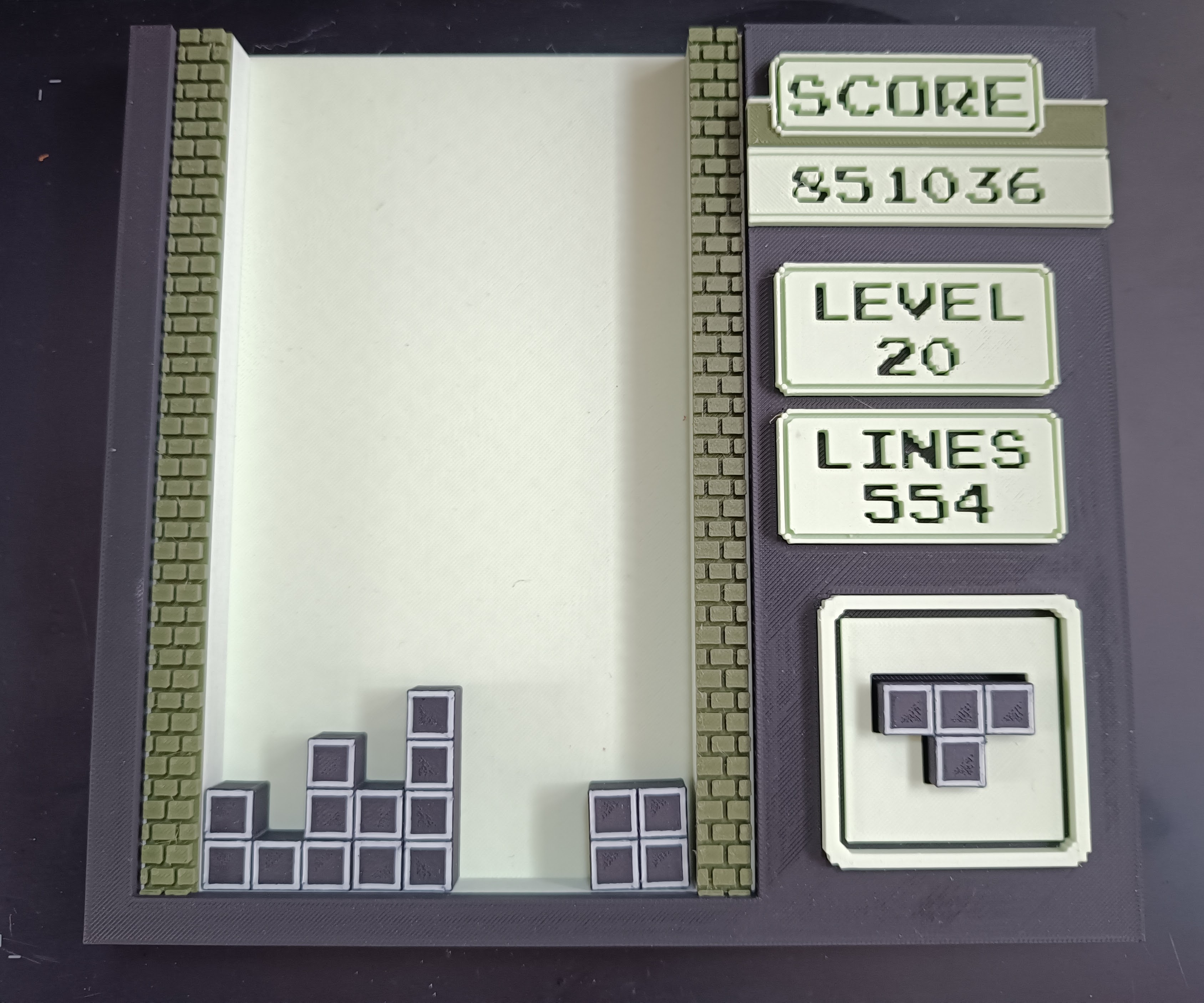 Tetris Classic Game Display by The3Dprinting | Download free STL model ...