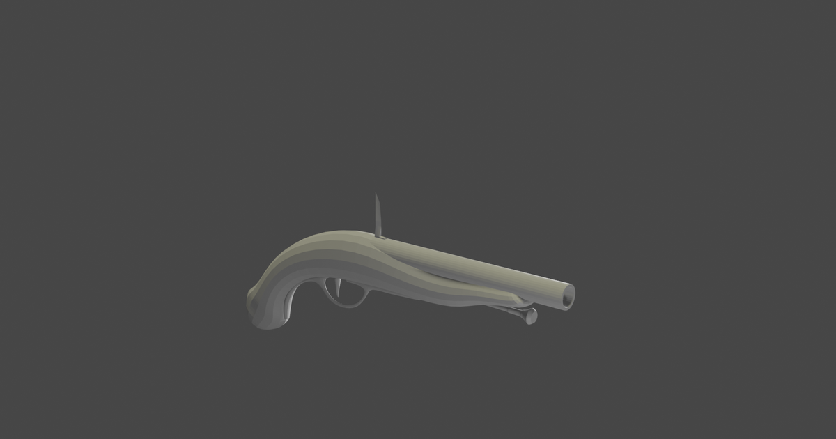 Pistol prop, old by Mqte7 | Download free STL model | Printables.com