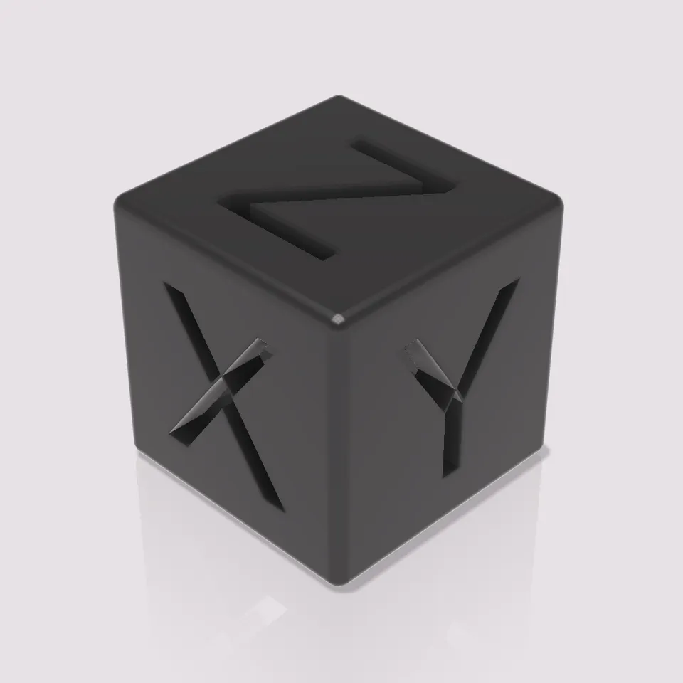 XYZ Calibration Cube (Psych0 Cube) - 20mm x 20mm x 20mm by TD1 3D ...