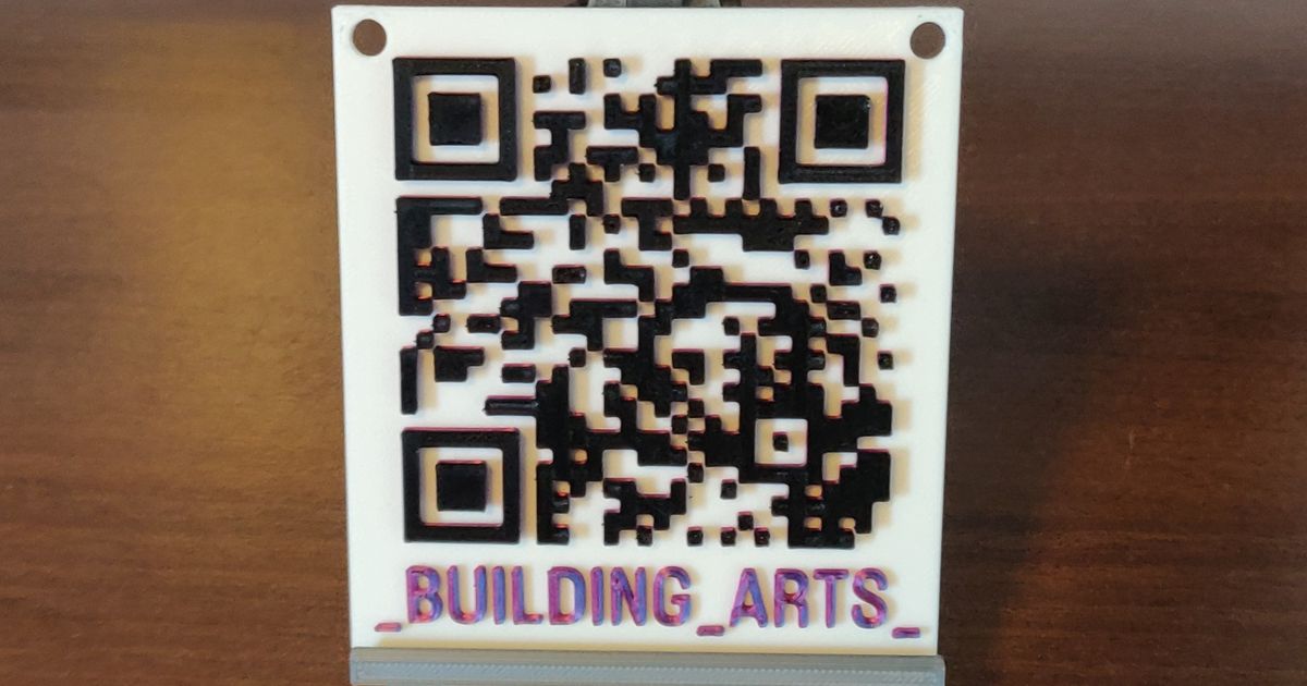 Stand for QR code \ photo stand by _Building_Arts_ | Download free STL ...