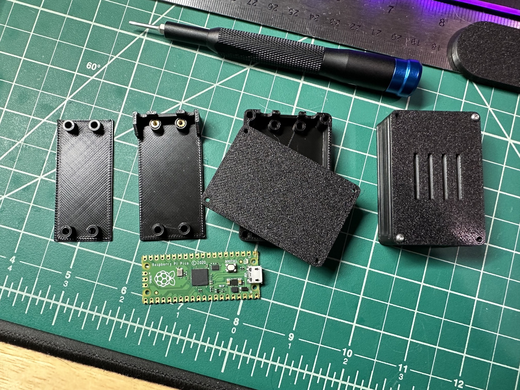 Raspberry Pi Pico Enclosure For Dual Adxl345 Accelerometers By Ziti Download Free Stl Model