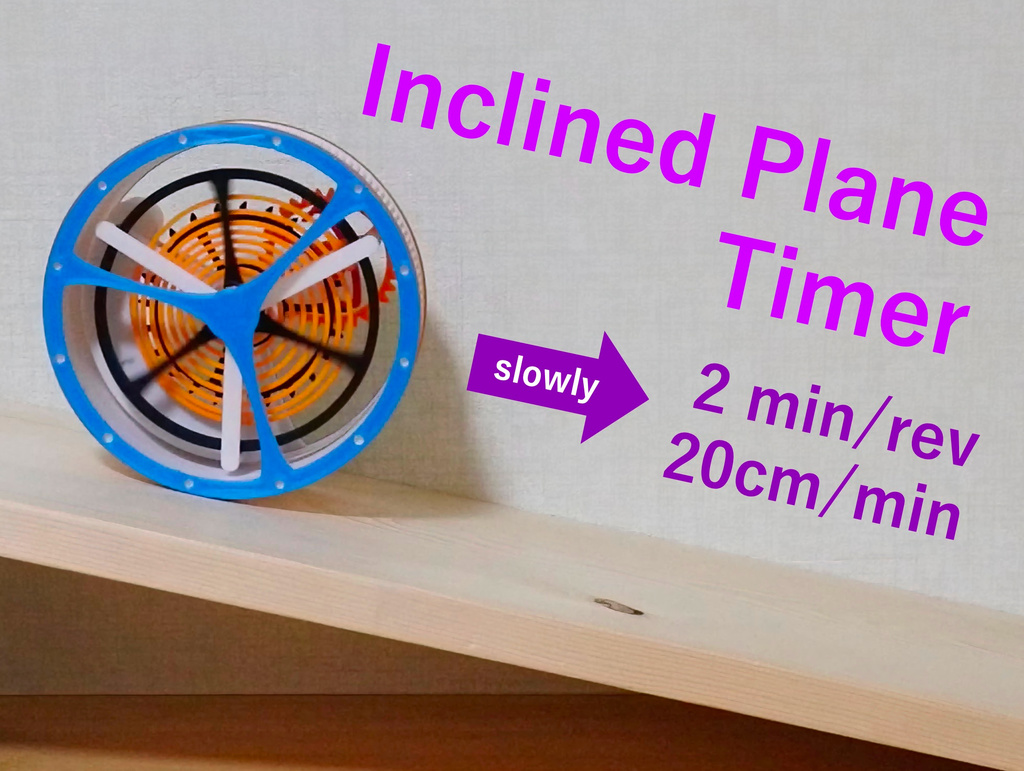 Inclined Plane Timer By Shiura Download Free Stl Model