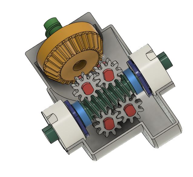 RC CAR Differential #4 with limited slip by Prism08 | Download free STL ...